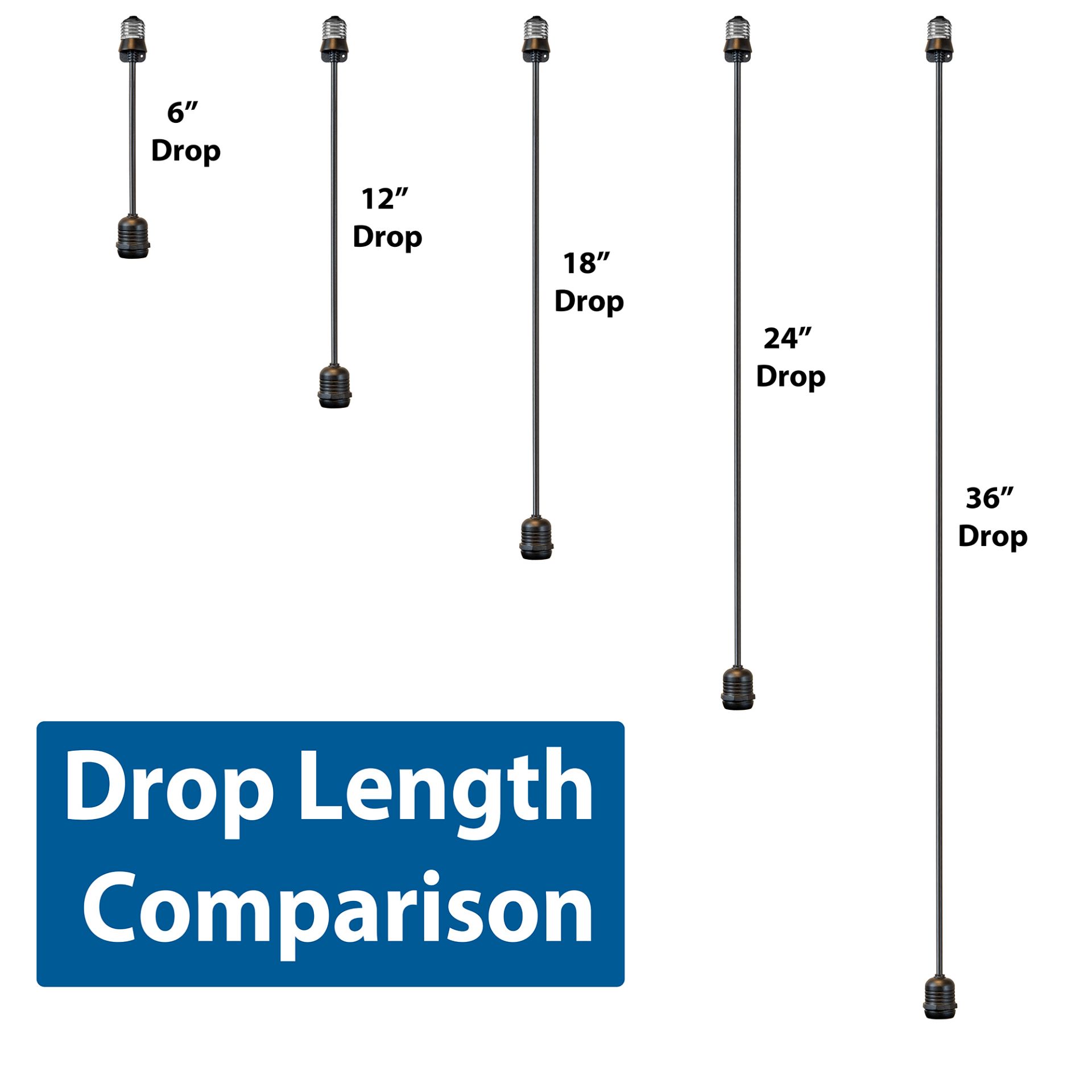 12" Heavy Duty E26 Base Socket Extender - Novelty Lights, IncNovelty ...