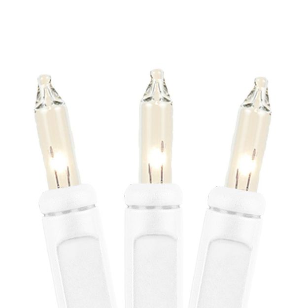 Christmas Mini Light Sets 35 Light White Wire Clear BulbNovelty Lights ...