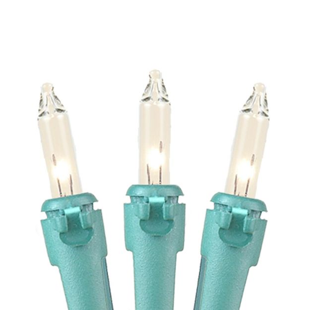 Christmas Mini Light Sets 100 Light Green Wire-Connect 10Novelty Lights ...