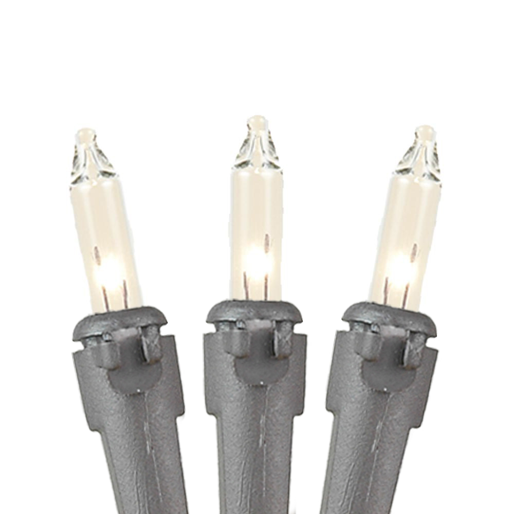 Christmas Mini Light Sets 100 Light Brown Wire 4" SpacingNovelty Lights ...