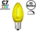 yellow LED Plastic Filament C7 Replacement Christmas Bulbs Novelty ...