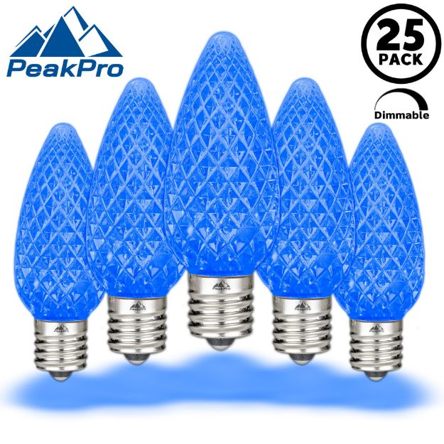 LED Blue C9 Replacement Christmas Lights 25 PackNovelty Lights | LED ...