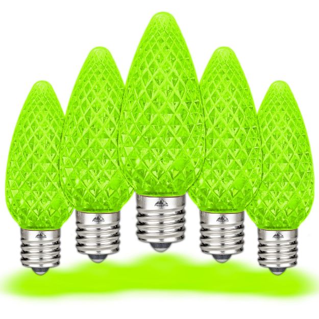 LED Lime Green C9 Replacement Christmas Lights 25 PackNovelty Lights ...
