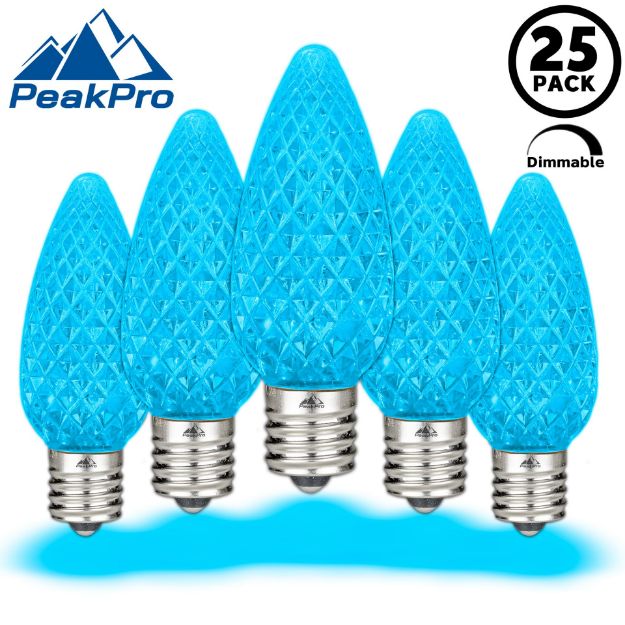 LED Teal C9 Replacement Christmas Lights 25 PackNovelty Lights | LED ...