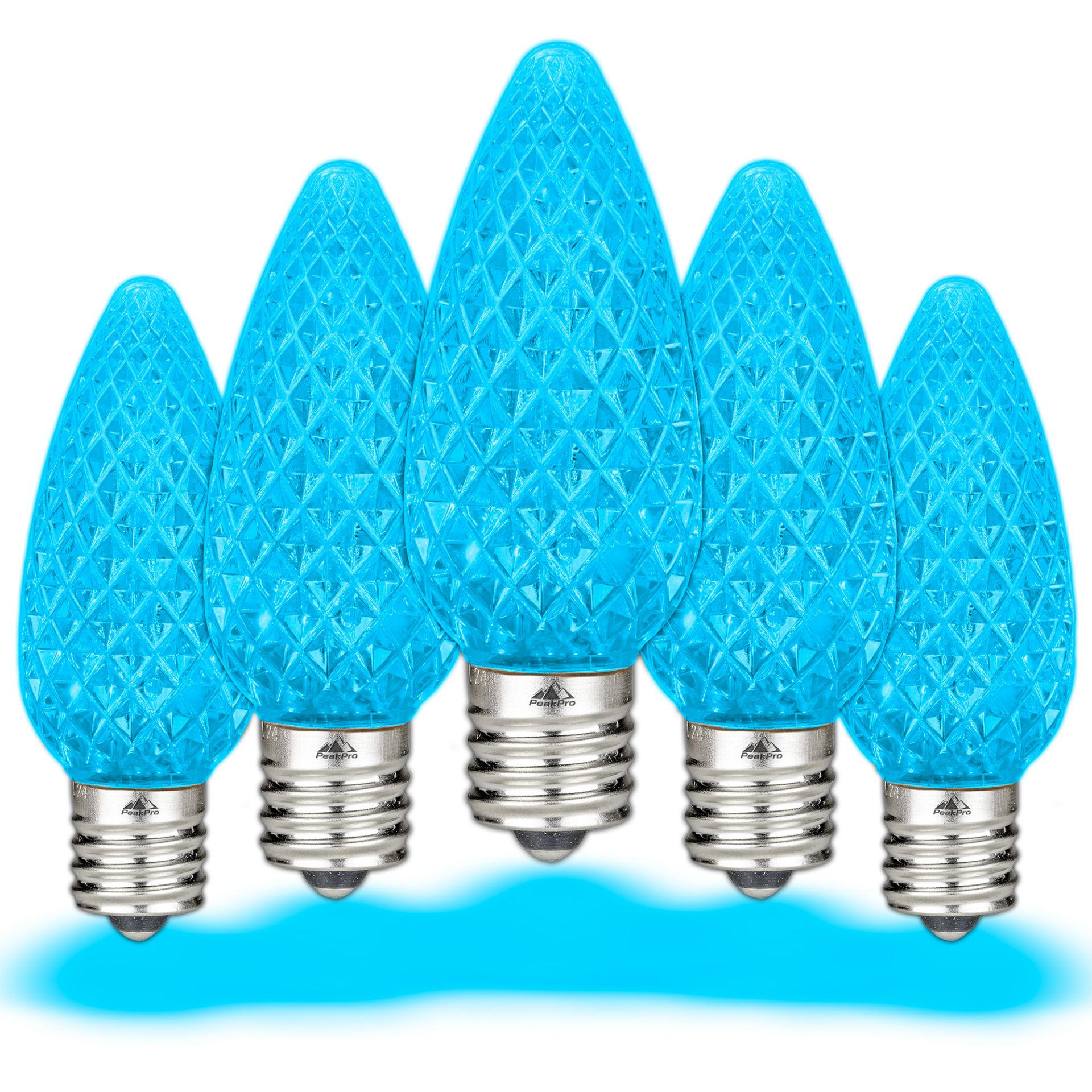 LED Teal C9 Replacement Christmas Lights 25 PackNovelty Lights | LED ...