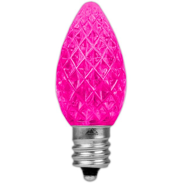 Pink LED C7 Replacement Christmas Bulbs Novelty Lights | LED Christmas ...