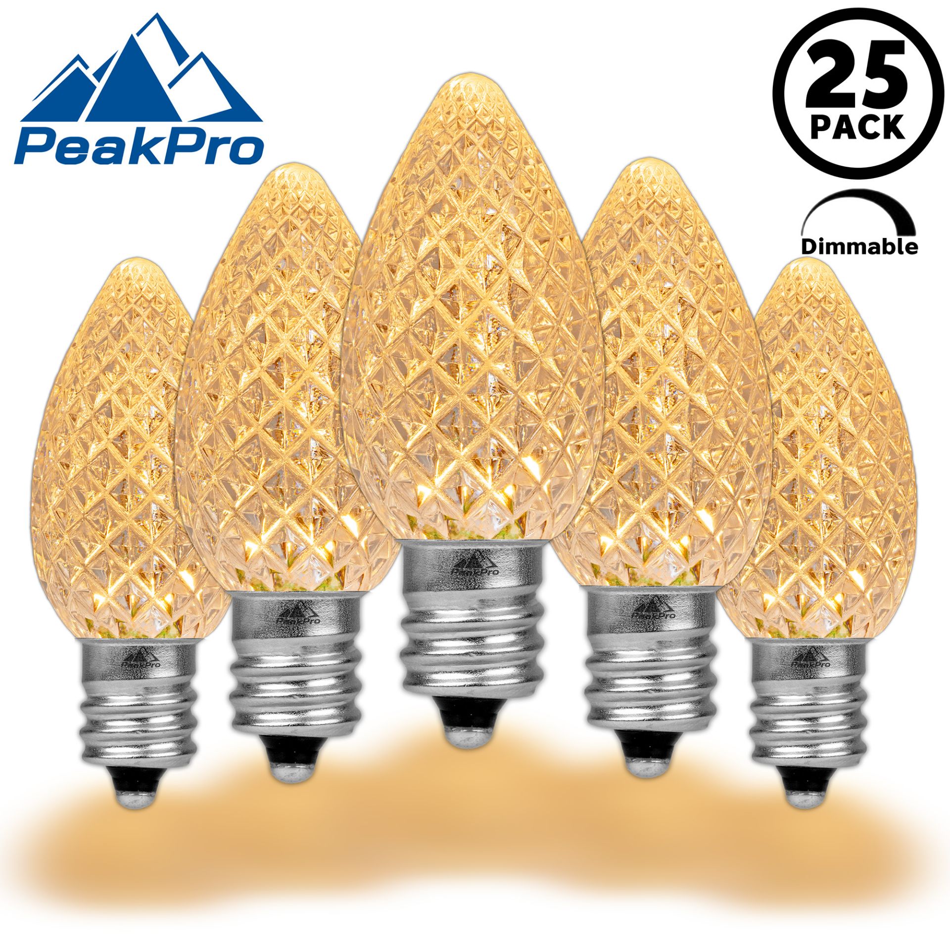 Sun Warm White LED C7 Replacement Christmas Bulbs Novelty Lights | LED ...