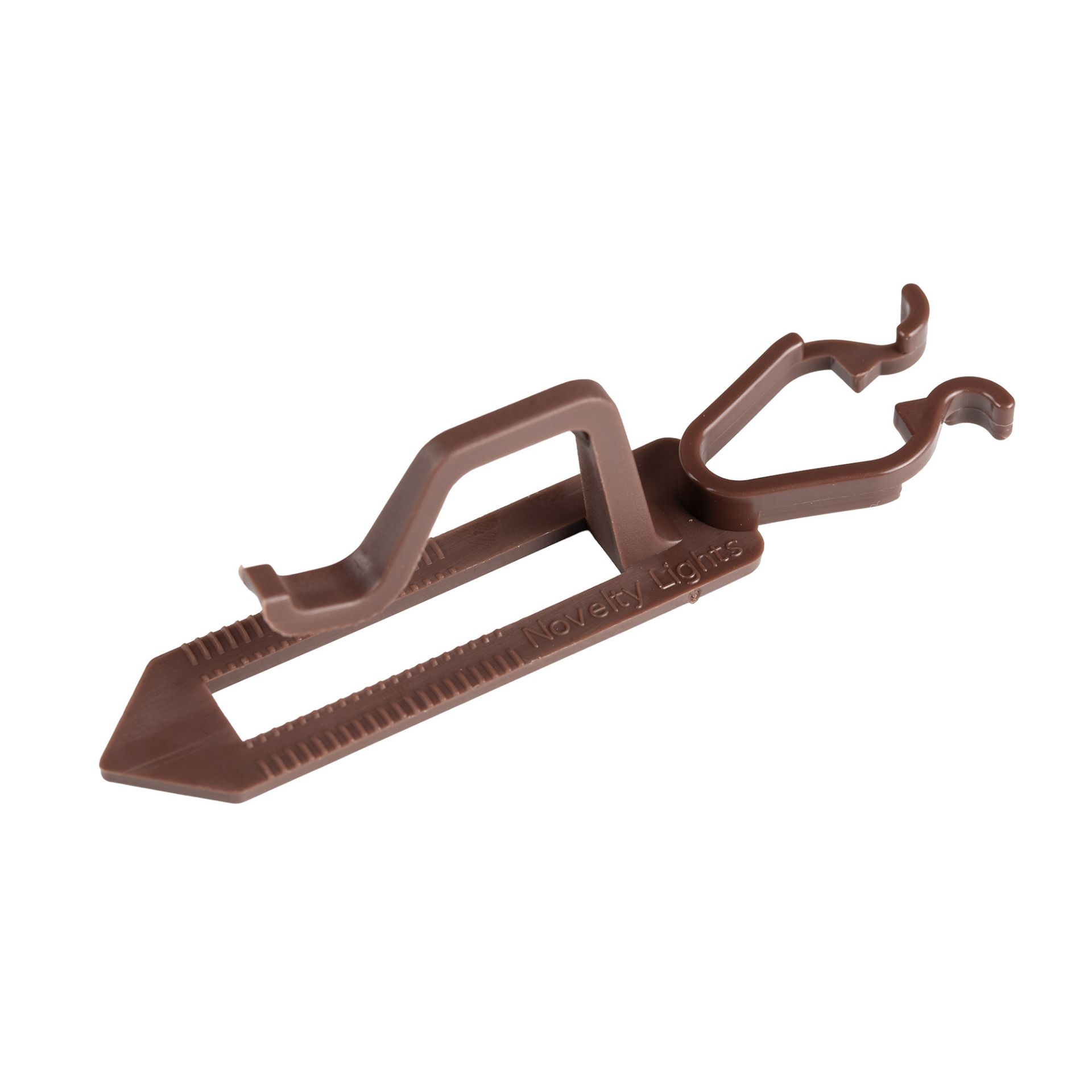 25 Pack Clay Tile Roof Clips, Brown - Novelty Lights Novelty Lights ...