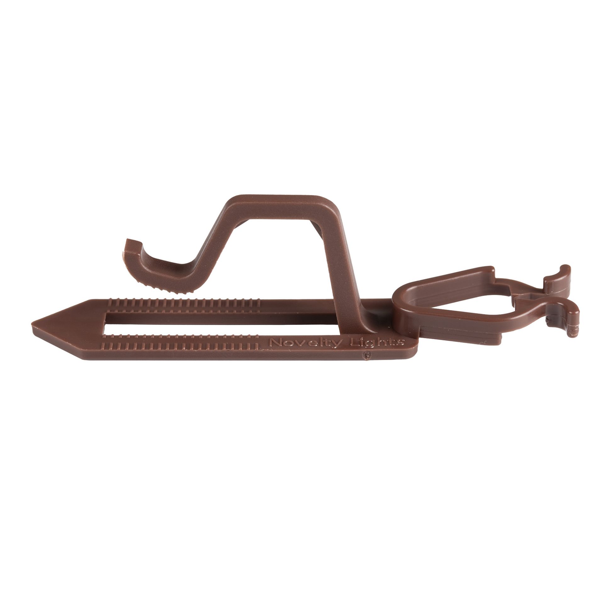 25 Pack Clay Tile Roof Clips, Brown - Novelty Lights Novelty Lights ...