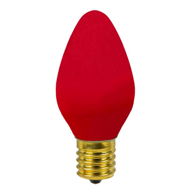 C7 RetroGlo Vintage Red Ceramic LED Replacement Bulbs - Novelty Lights ...