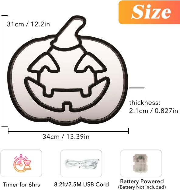 3D LED Pumpkin Infinity MirrorNovelty Lights | LED Christmas Lights ...
