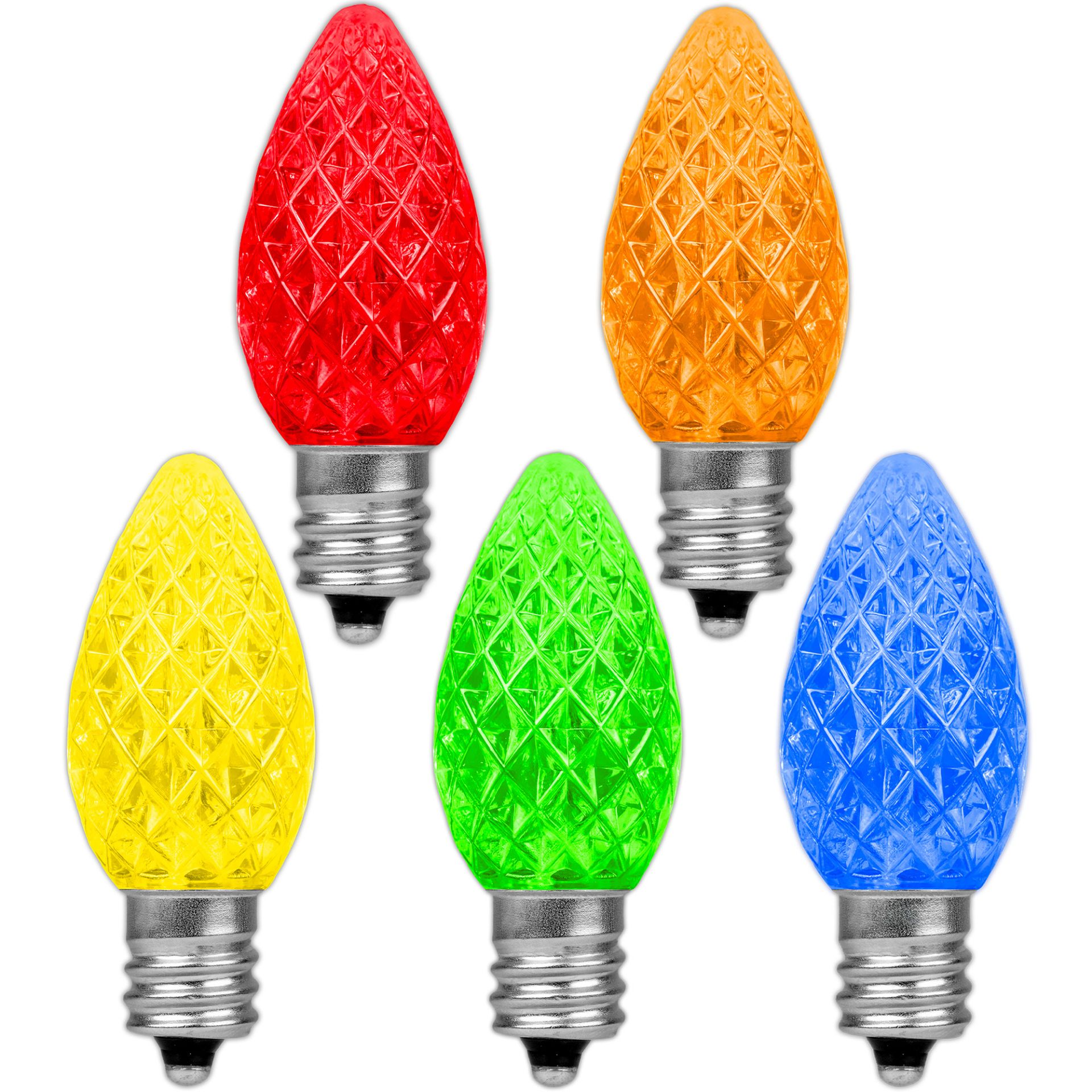 NL Select Multi Color C7 LED Replacement Bulbs 25 PackNovelty Lights ...
