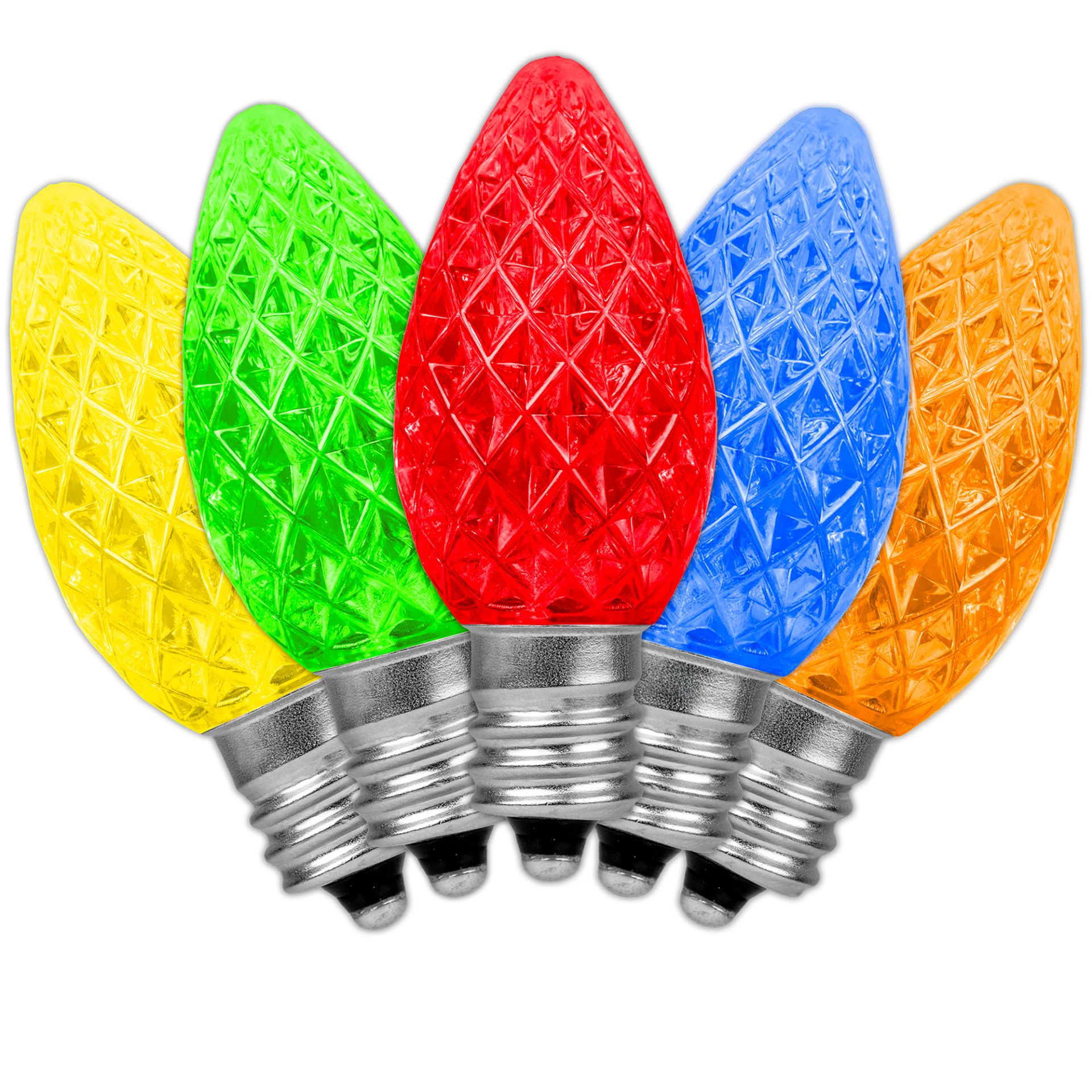 NL Select Multi Color C7 LED Replacement Bulbs 25 PackNovelty Lights ...