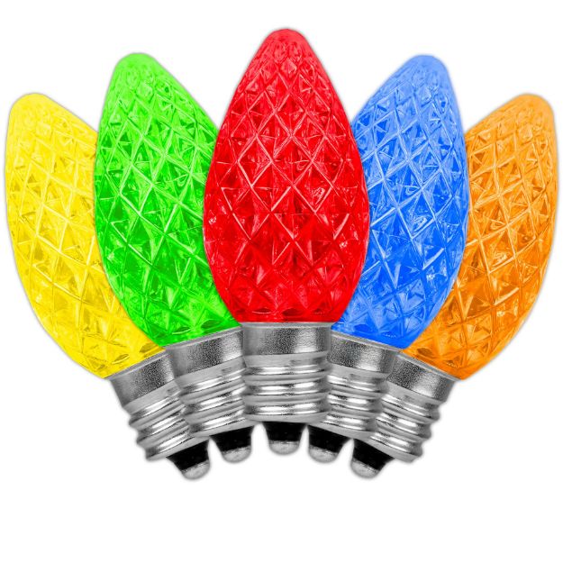NL Select Multi Color C7 LED Replacement Bulbs 25 PackNovelty Lights ...