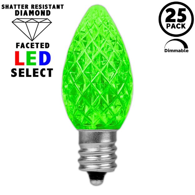 NL Select Green C7 LED Replacement Bulbs 25 PackNovelty Lights | LED ...