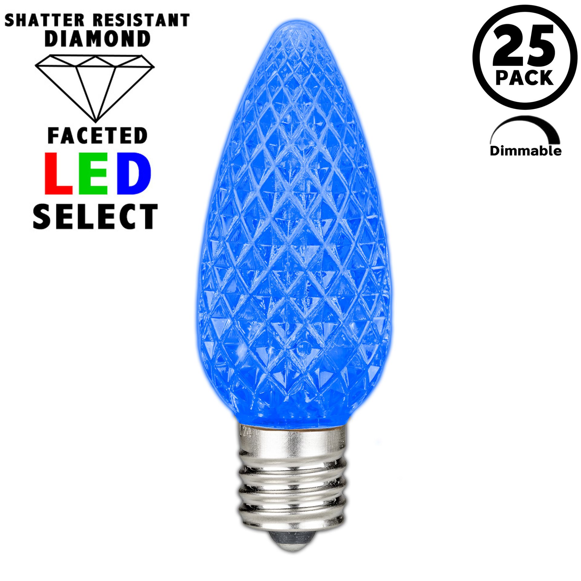 NL Select LED Blue C9 Replacement Christmas Lights 25 PackNovelty ...