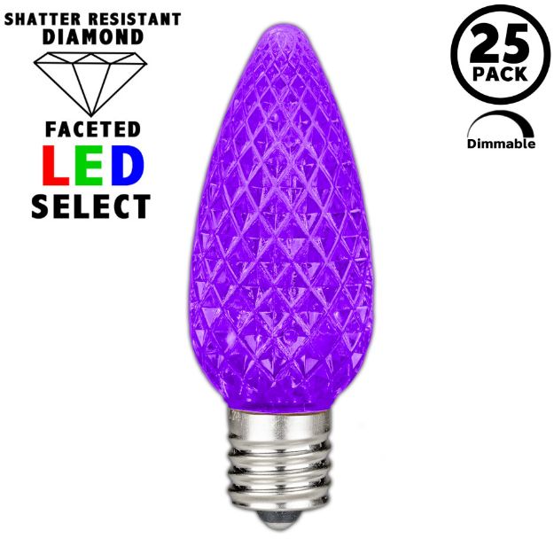 NL Select LED Purple C9 Replacement Christmas Lights 25 PackNovelty ...
