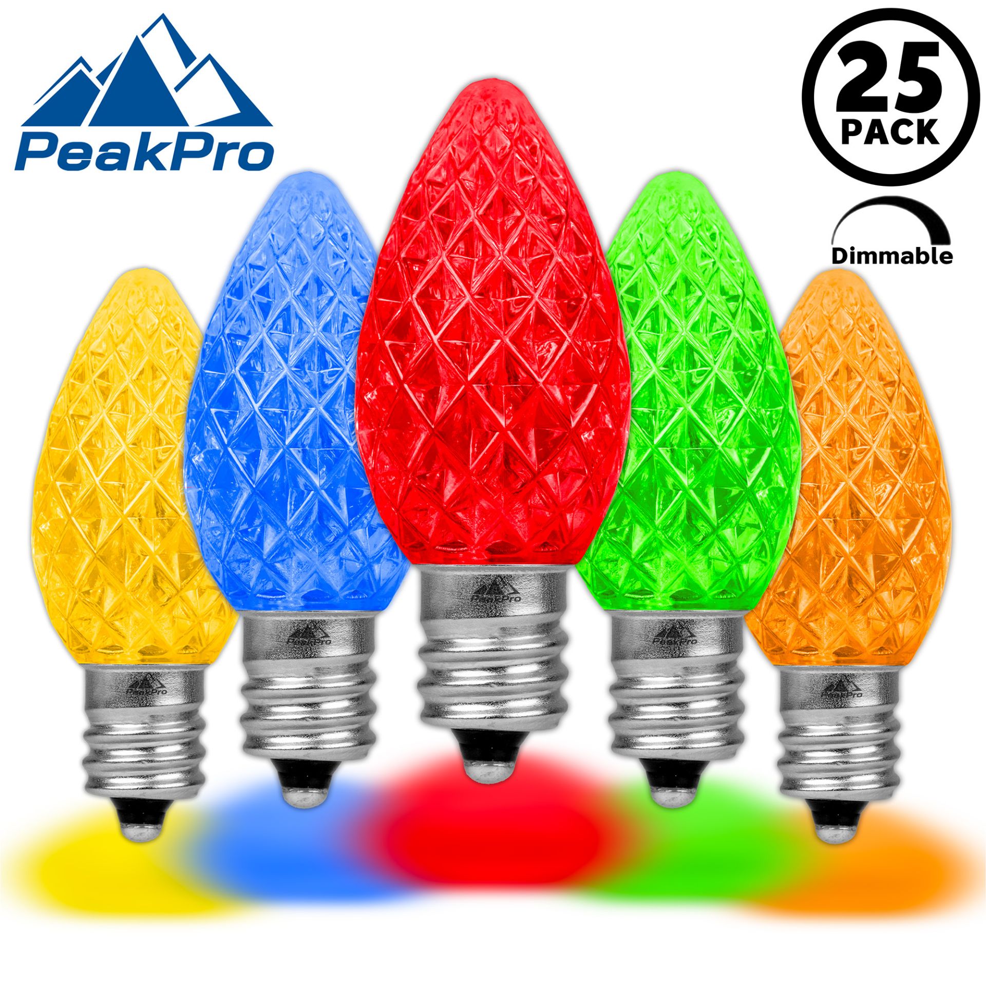Multi LED C7 Replacement Christmas Bulbs and Lamps Novelty Lights | LED ...