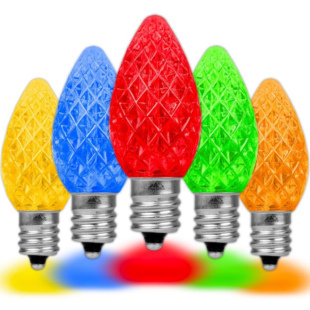 Multi LED C7 Replacement Christmas Bulbs and Lamps Novelty Lights | LED ...
