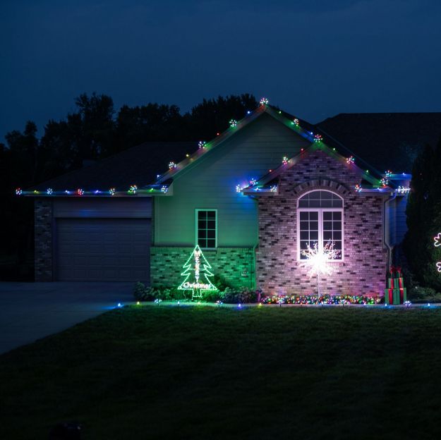 LED C9 Glitzer Multi Color 5pk, White Base - Novelty Lights, Inc ...