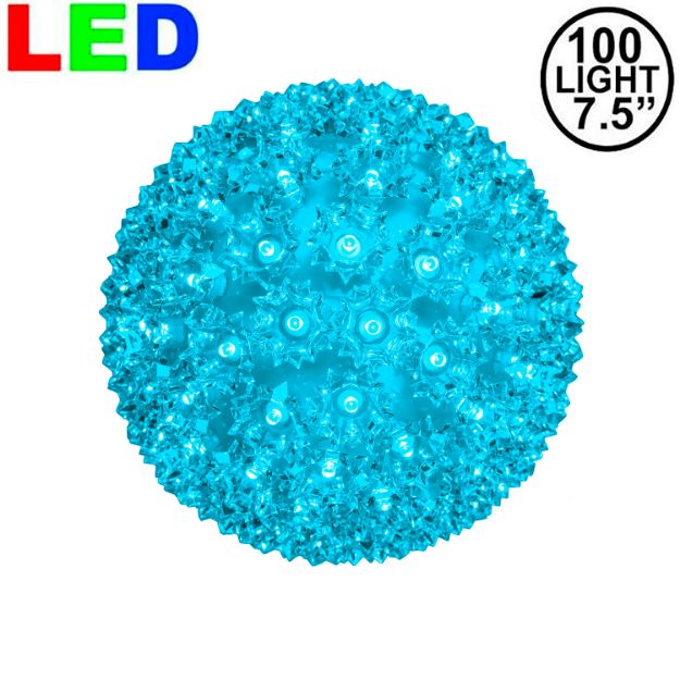 100 LED Teal Starlight Sphere - Novelty Lights IncNovelty Lights | LED ...