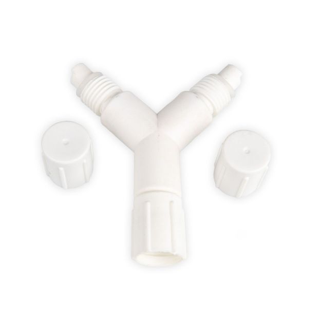 Coaxial Y Connector For Coaxial Mini lights, white - Novelty ...