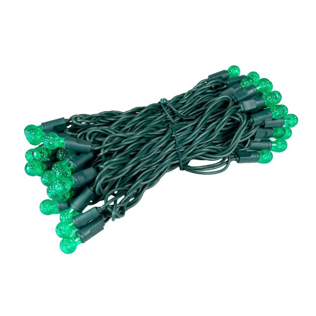 6" Spacing G12 Green LED Christmas Lights - Novelty LightsNovelty ...