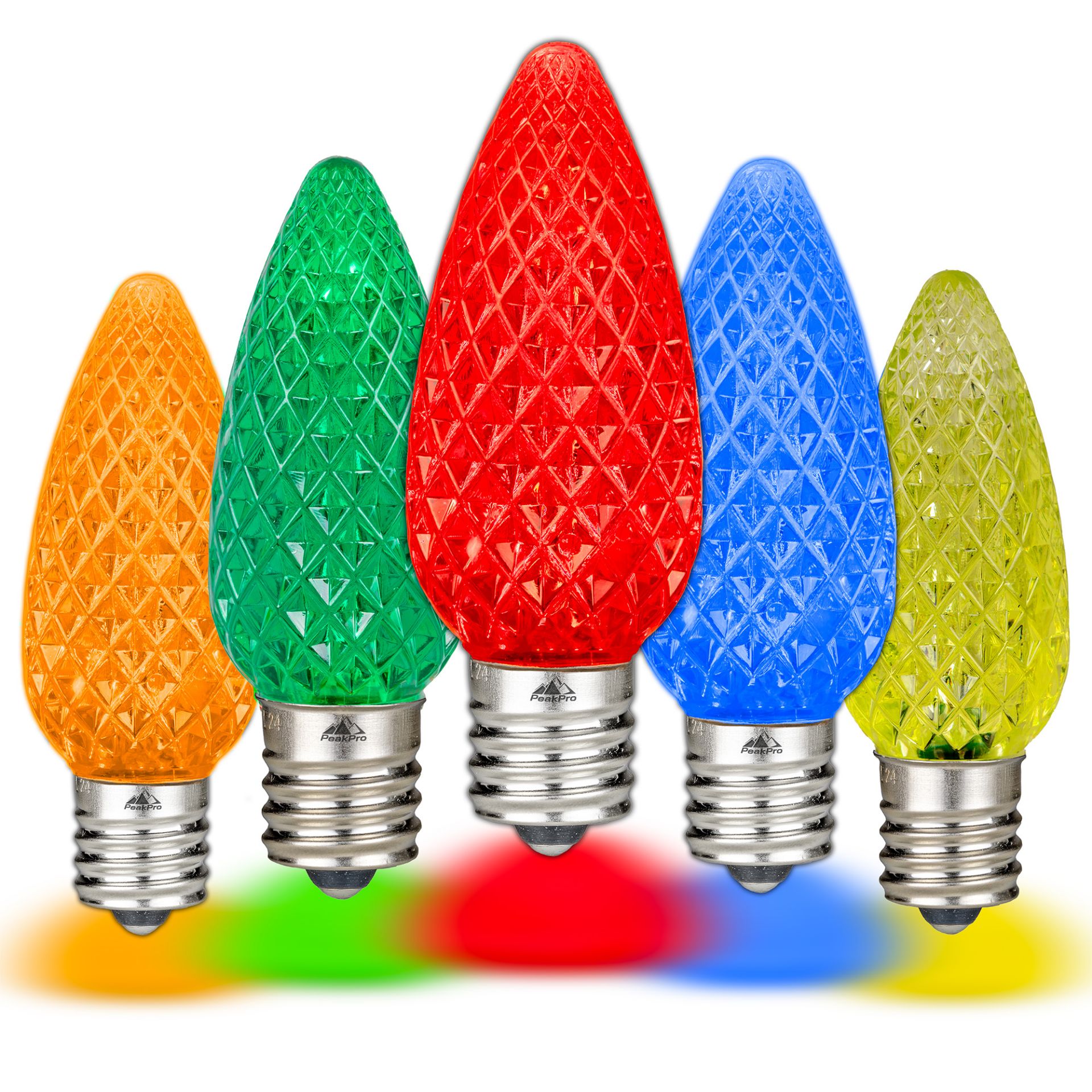 Twinkle C9 LED Assorted Replacement Christmas Lights - Novelty Lights ...