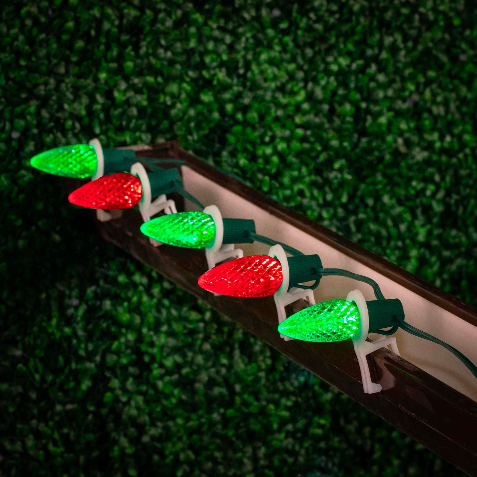 Red/Green LED C7 Replacement Christmas Bulbs Novelty Lights | LED ...