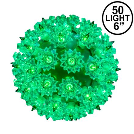 6" Mini Starlight Sphere 50 Light Christmas Lighted BallNovelty Lights ...