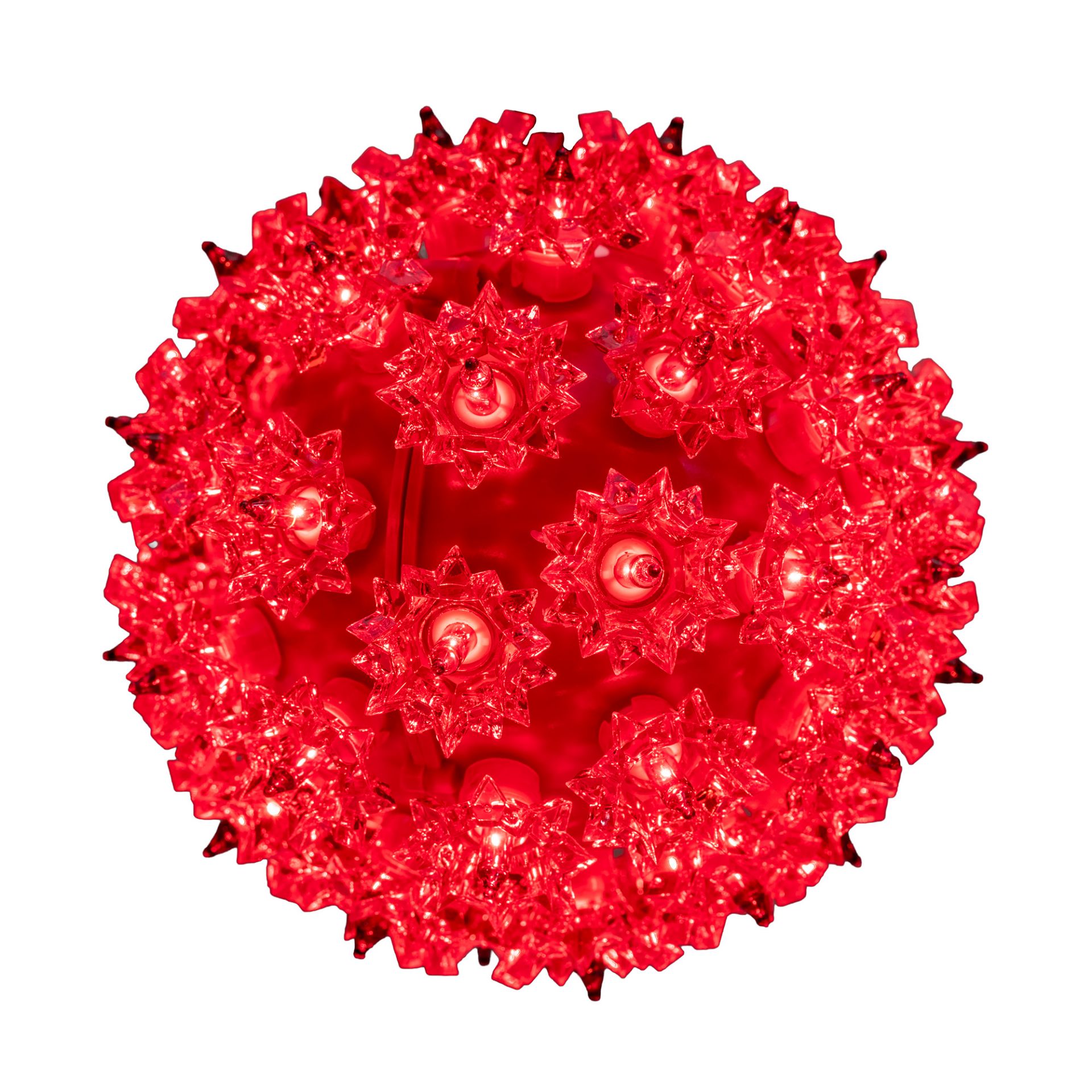 Red 6" Starlight Sphere 50 Light Mini Christmas Light BallNovelty ...