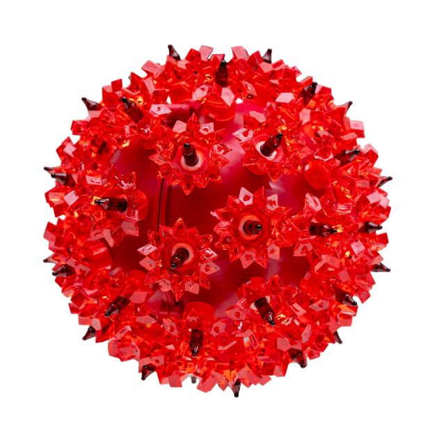 Red 6" Starlight Sphere 50 Light Mini Christmas Light BallNovelty ...