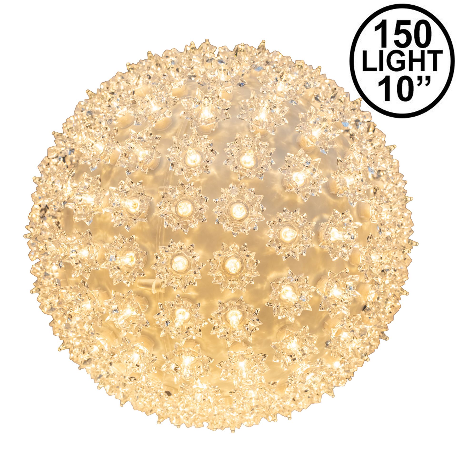 Clear 10" Starlight Sphere 150 Light Christmas BallNovelty Lights | LED ...